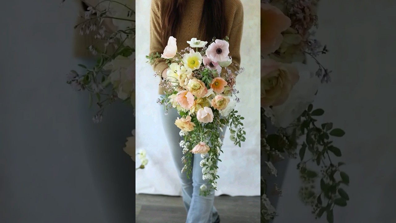 How to do cascading #bridal #bouquet #wedding #event #floral #decoration