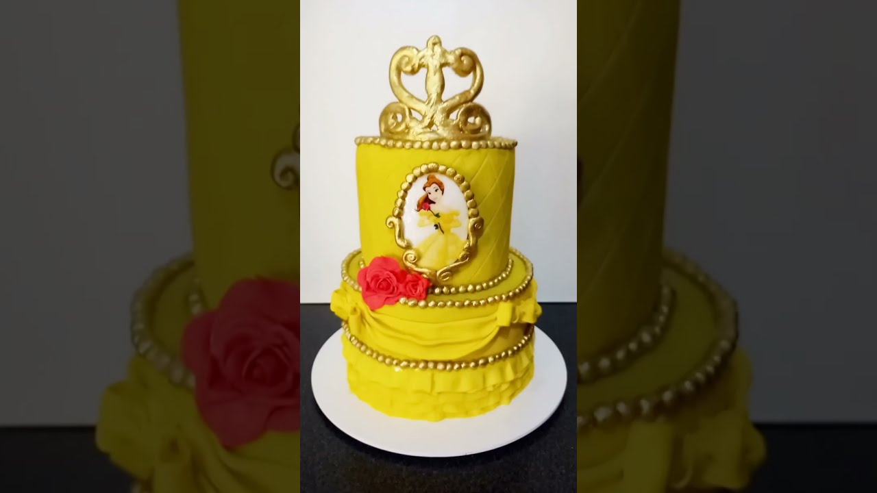 TIME LAPSE BOLO BELA E A FERA 2 ANDARES PASTA AMERICANA