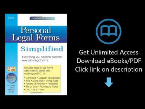 Download Personal Legal Forms Simplified [P.D.F]
