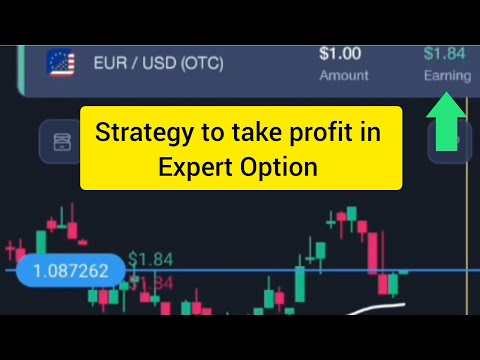 Strategy how to take profit in Expert Option trading