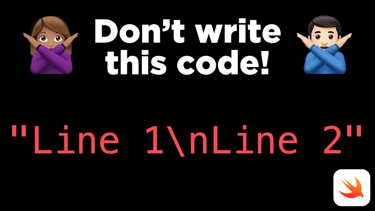 Don't write this code! (use a multiline string instead 😌)