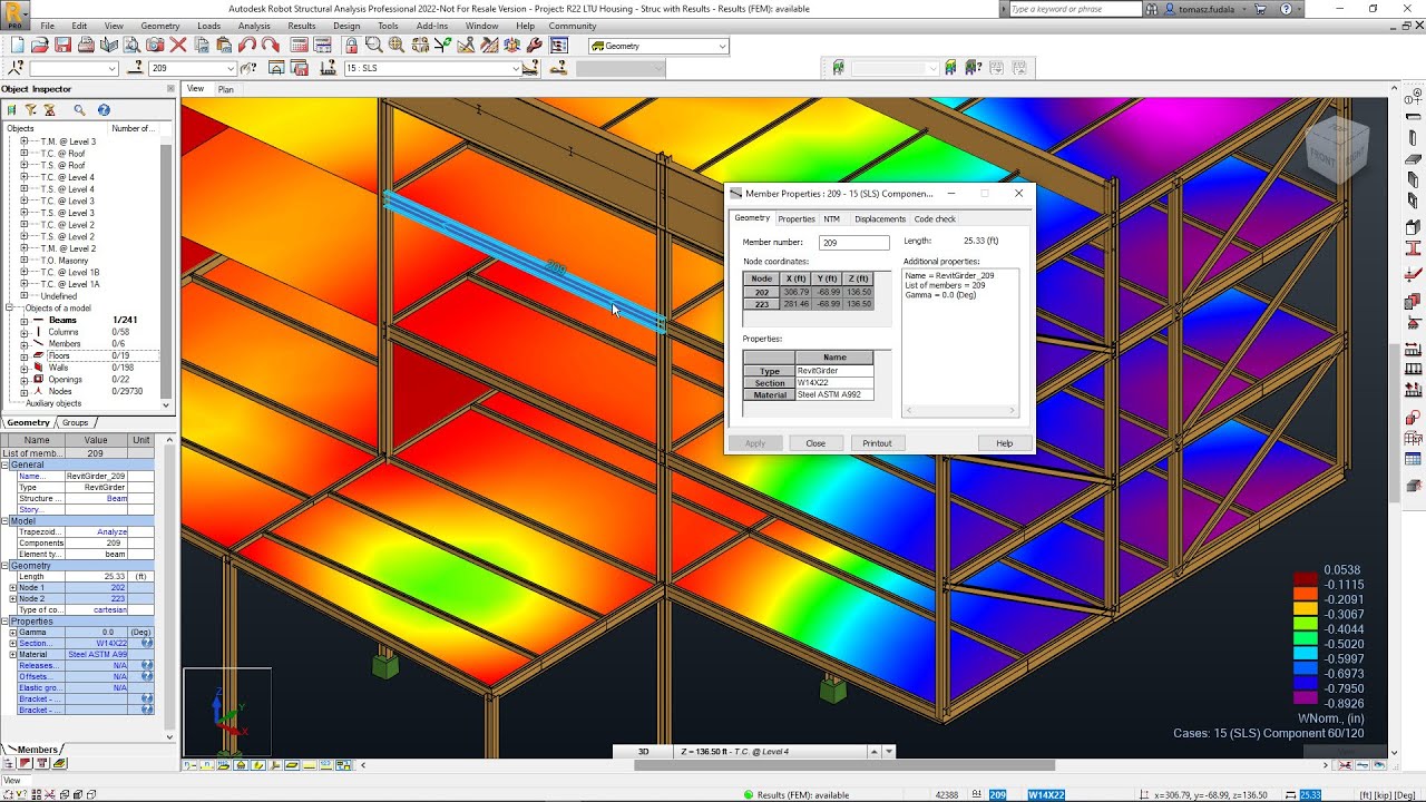 Robot Structural Analysis Professional 2022: Usability Enhancements
