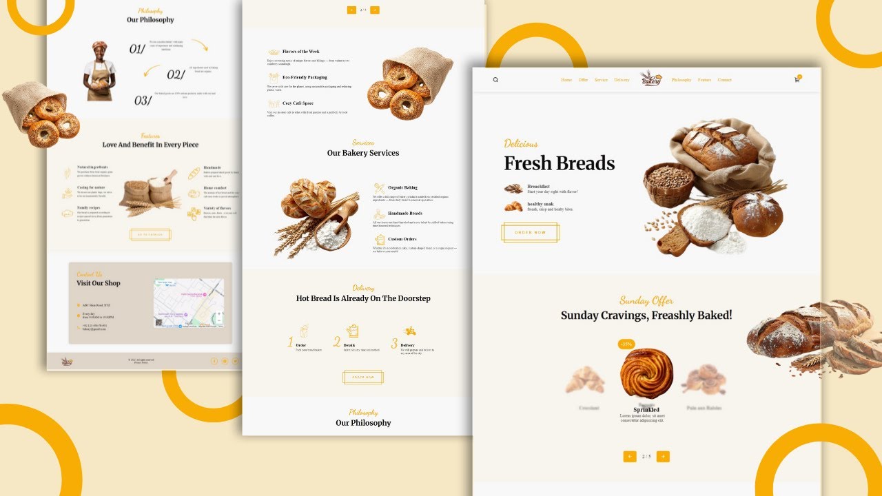 Build a Complete Responsive Bakery Website Using HTML, CSS & JavaScript
