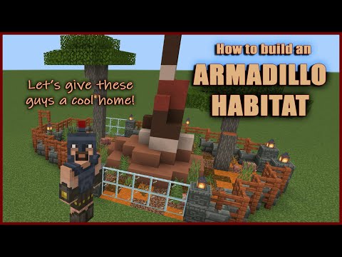 How to build an ARMADILLO Habitat - #minecraft #armadillo