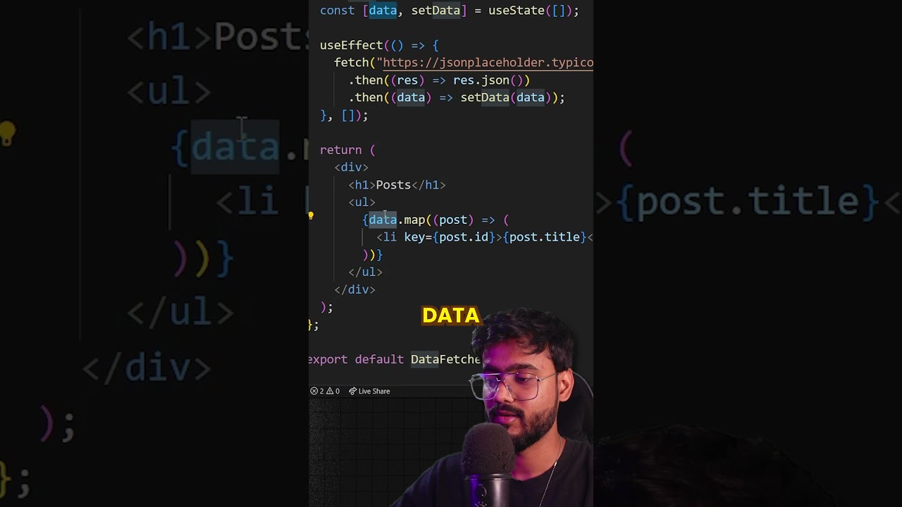 Fetching APIs in React JS 🔥🔥