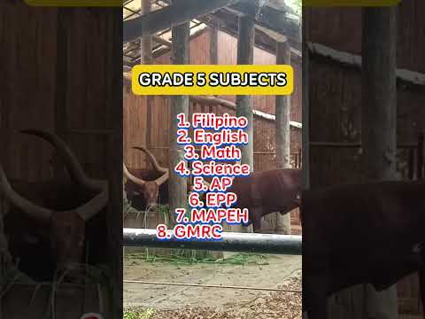 Grade 5 Subjects School Year 2025-2026