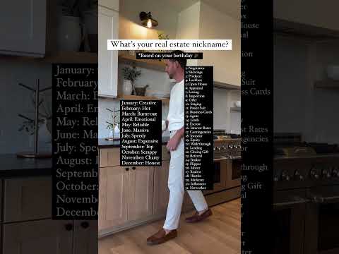 What's your real estate nickname?