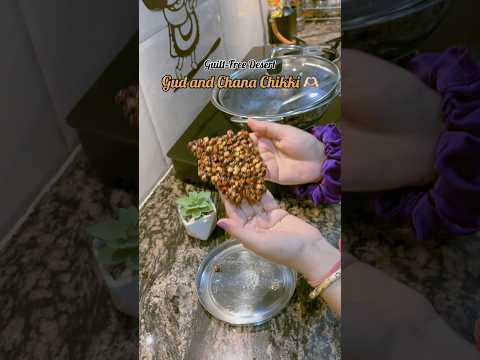 Quick & Healthy Gud Chana Chikki Recipe! ????????#gudchikki #chanachikki #healthydessert #healthydiet