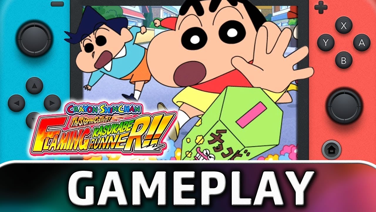 CRAYON SHINCHAN The Storm Called FLAMING KASUKABE RUNNER!! | First 20 Minutes on Switch