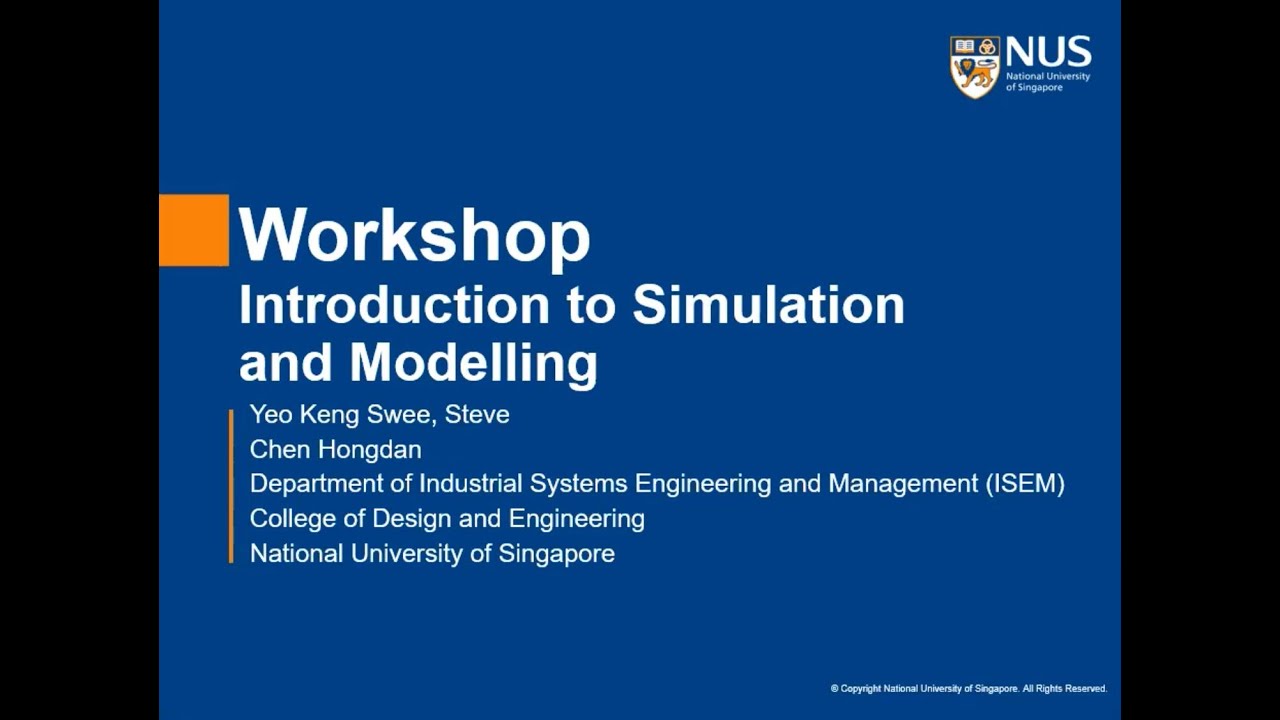 Introduction to Simulation & Modelling Workshop