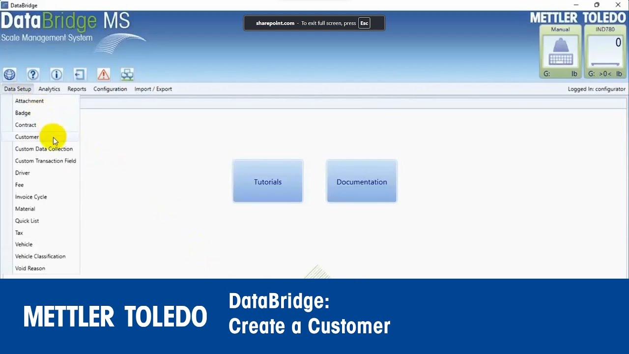 DataBridge: Create a Customer