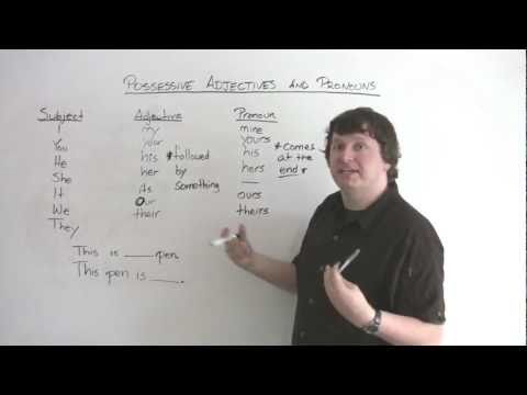 Basic English Grammar - How to show possession in English - MY / MINE, HER / SHE / HERS, and more!