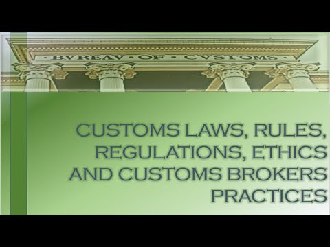 Quiz 55 Customs Law - CMTA