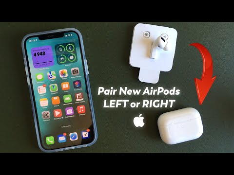 How to Pair New (Replacement) LEFT or RIGHT AirPods to an Old Case / Pair New Case with Old AirPods