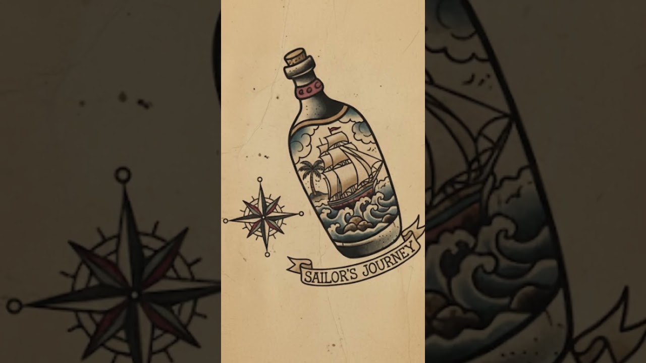 Traditional Old School Tattoo Ships 🏴‍☠️