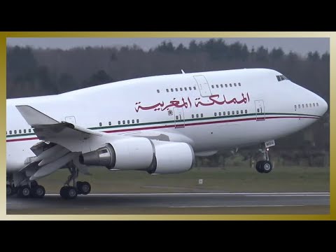 โ๏ธ Morocco Government VIP Boeing 747 departing Hamburg Airport โ๏ธ