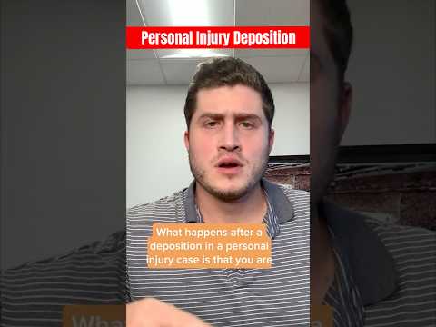 What Happen After Depositions | What happens after a deposition in a personal injury case? #Shorts