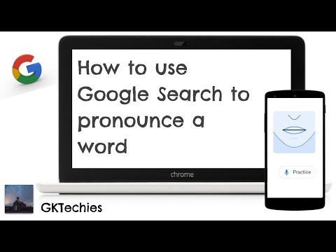 How to use Google Search to pronounce a word