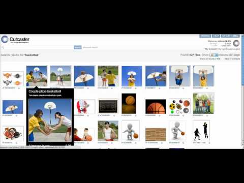 How to download a comp image or clipart from Cutcaster?