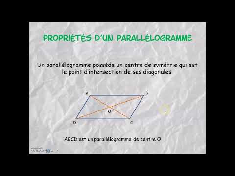 5ème Chapitre : Parallélogramme Définition et propriétés