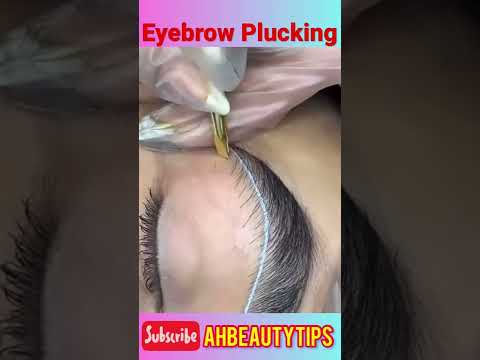 Satisfying Eyebrow Plucking ✨ #eyebrows #eyebrow #eyes #short #shorts