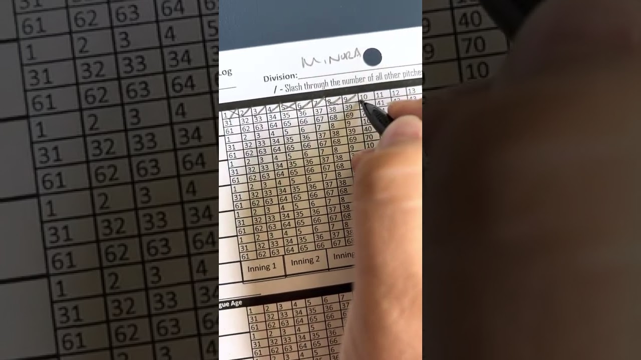 Pitch count for little league