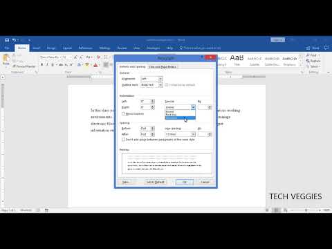 Hanging Indentation in Microsoft Word 2016 | Tech Veggies