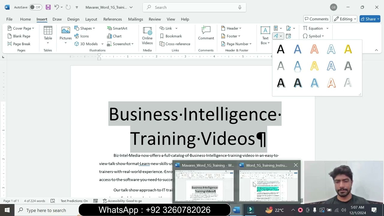 Word_1G_Training | Word 1G Training | word 1G Training | word 1G |  1G Training