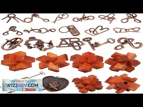 24 Pcs Brain Teaser Puzzles for Adults Metal Puzzles 3D Puzzle Review