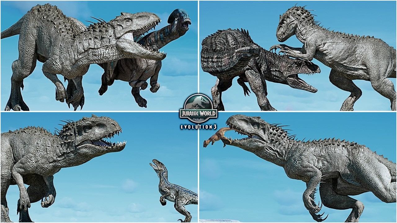 Indominus All Abilities & Interactions Showcase in Jurassic World Evolution 3