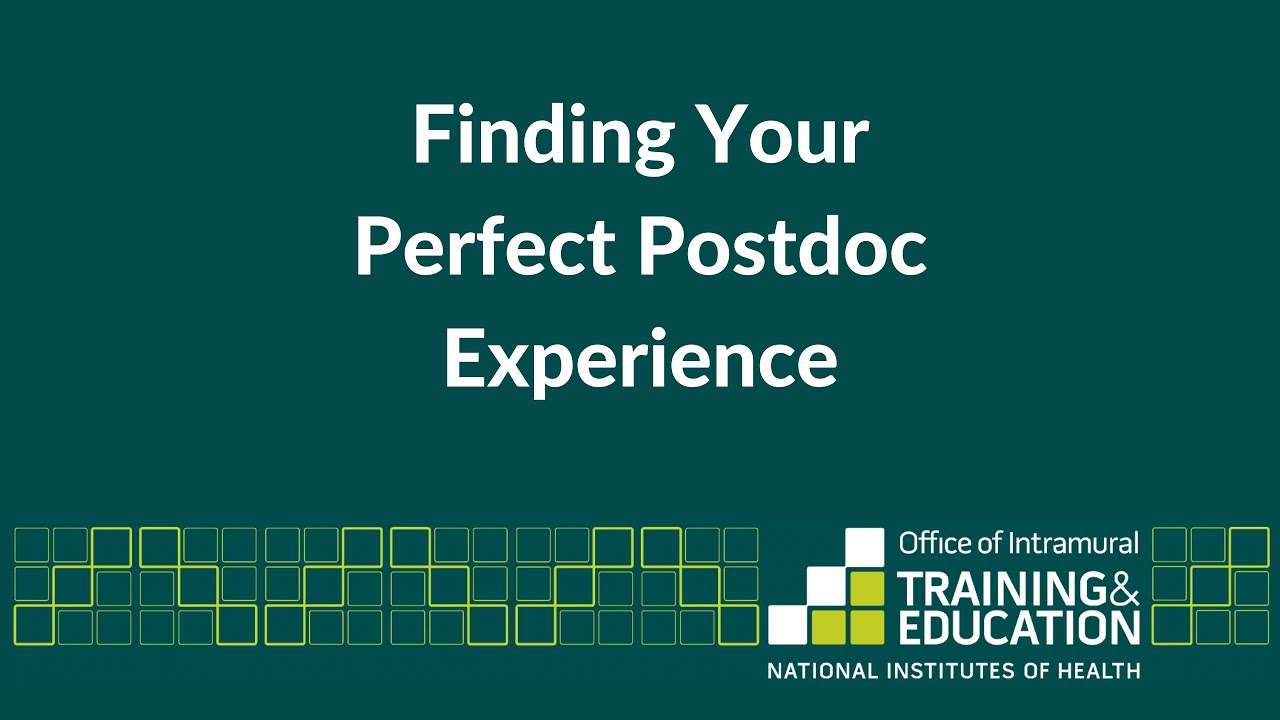 Finding Your Perfect Postdoc Experience