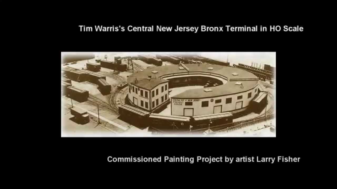 CNJ Bronx Terminal original painting by Larry Fisher