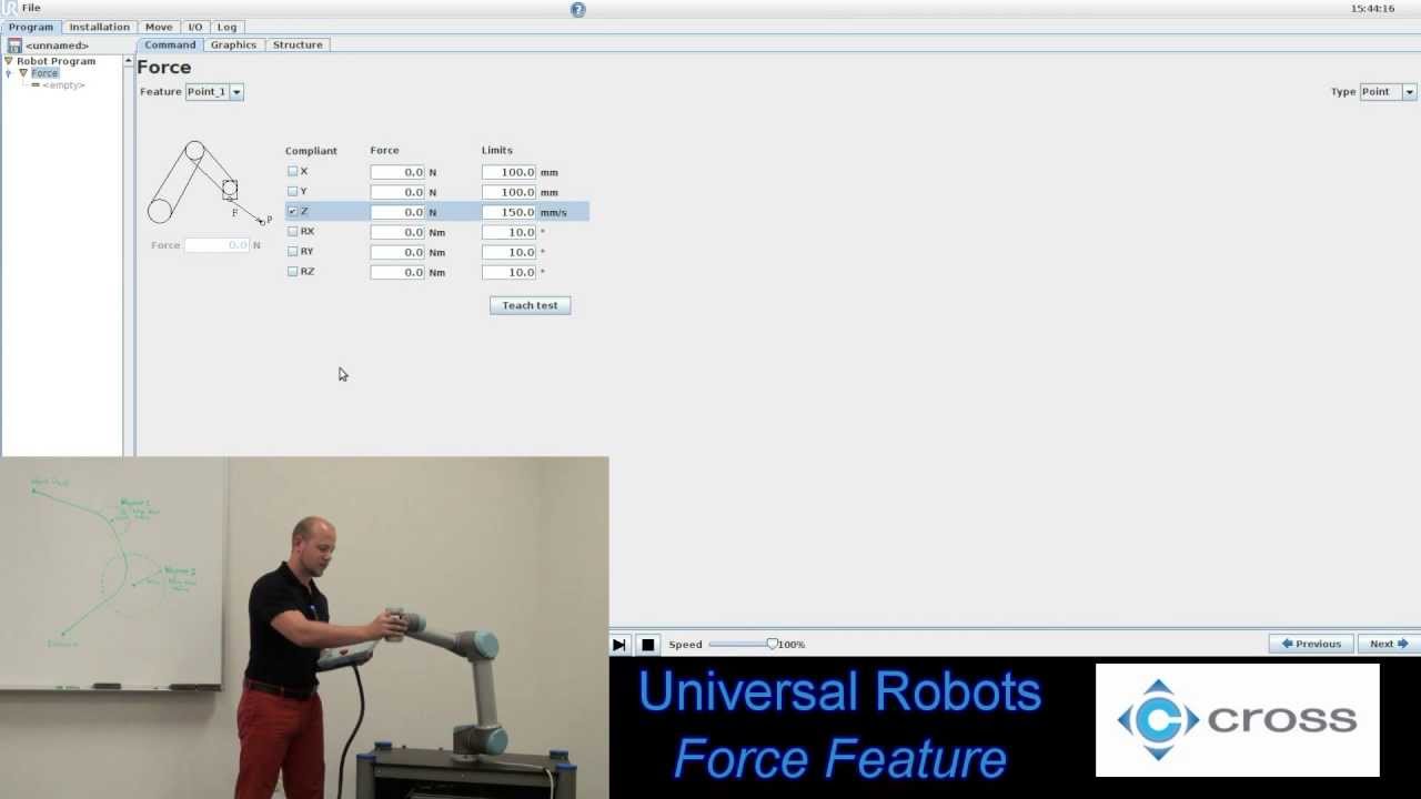 Universal Robots Force Feature with Grady Turner - Applications Engineer at Cross Company