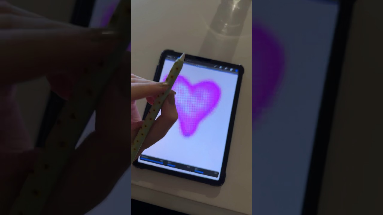 NEON HEART | send it to your loved one#procreate #youtube #shorts #viral #tiktok #love #happy #short