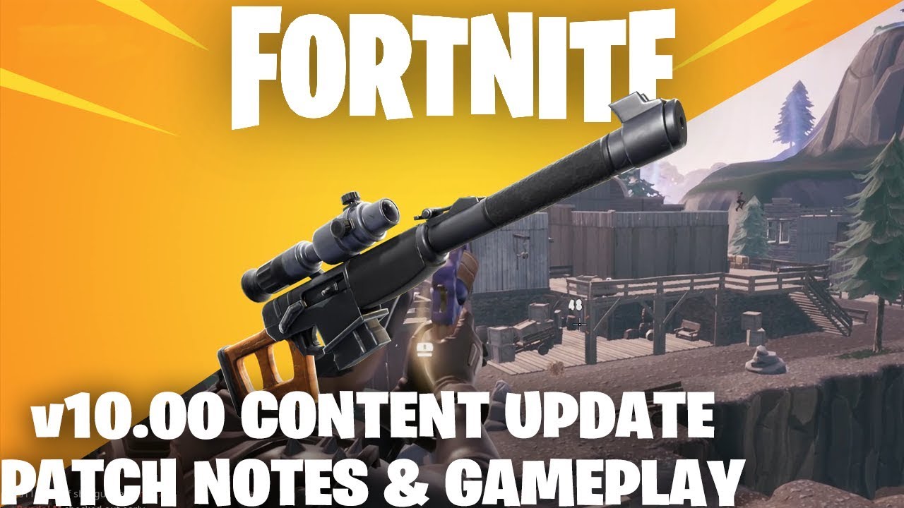 Tilted Town & Auto Sniper Rifle + Unvaulted Weapons! | Fortnite Battle Royale v10.00 Content Update
