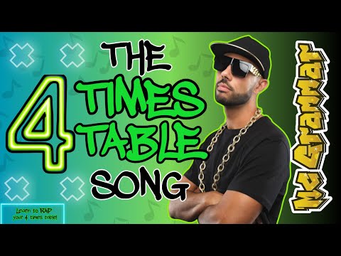 Learn Your Four Times Table in Rap! | MC Grammar π€ | Educational Rap Songs for Kids π΅