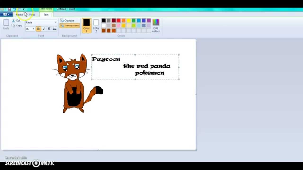 Paycoon the red panda pokemon