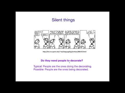 AcqOfLang1: Silent Things in Sentences