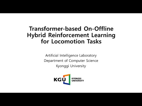 Transformer-based On-Offline Hybrid Reinforcement Learning for Locomotion Tasks