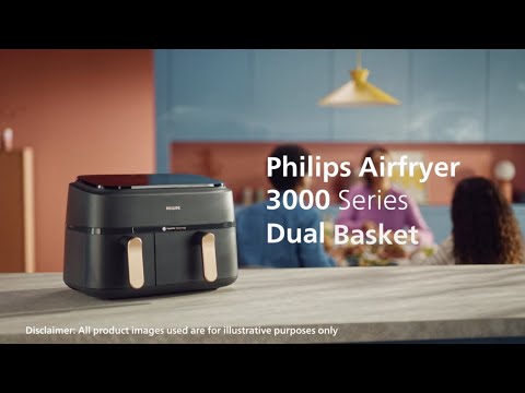 Meet the NEW Philips Airfryer 3000 Series Dual Basket