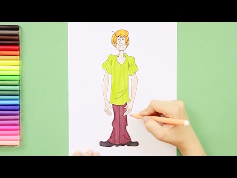 How to draw Shaggy from Scooby Doo – I'm Youtuber – Follow my videos to ...