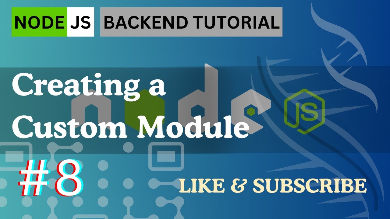 Creating and Using Custom Modules in Node JS | Node JS Course |Node JS Modules |Modules | Express JS