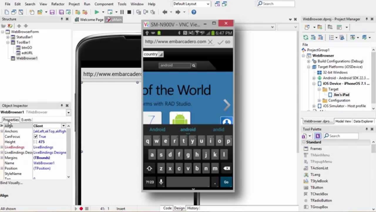 Web Browser with Delphi XE6