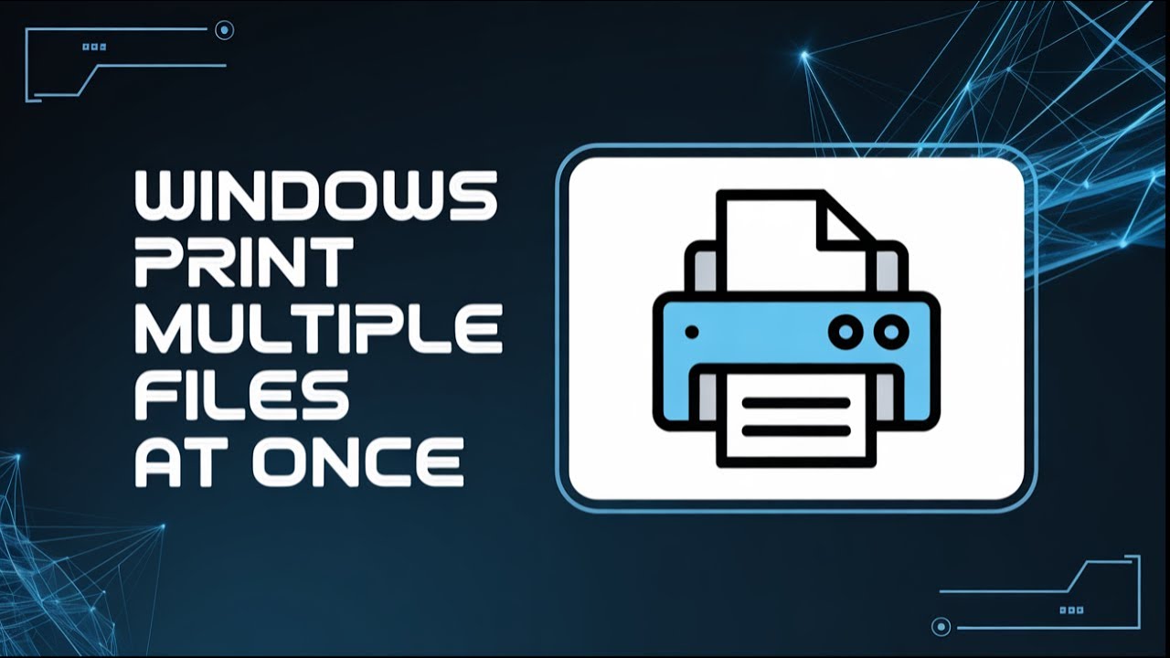How to Print Multiple Files at Once in Windows PC – Save Time Instantly!