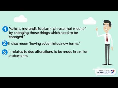 MUTATIS MUTANDIS
