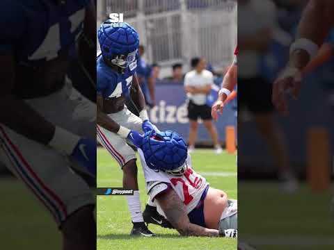 Saquon Barkley TRUCKS teammate | Brawl breaks out! #Shorts