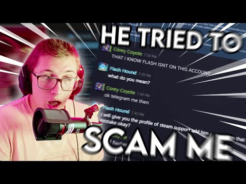 Steam SCAMMER Tries To Scam Me While Im Recording