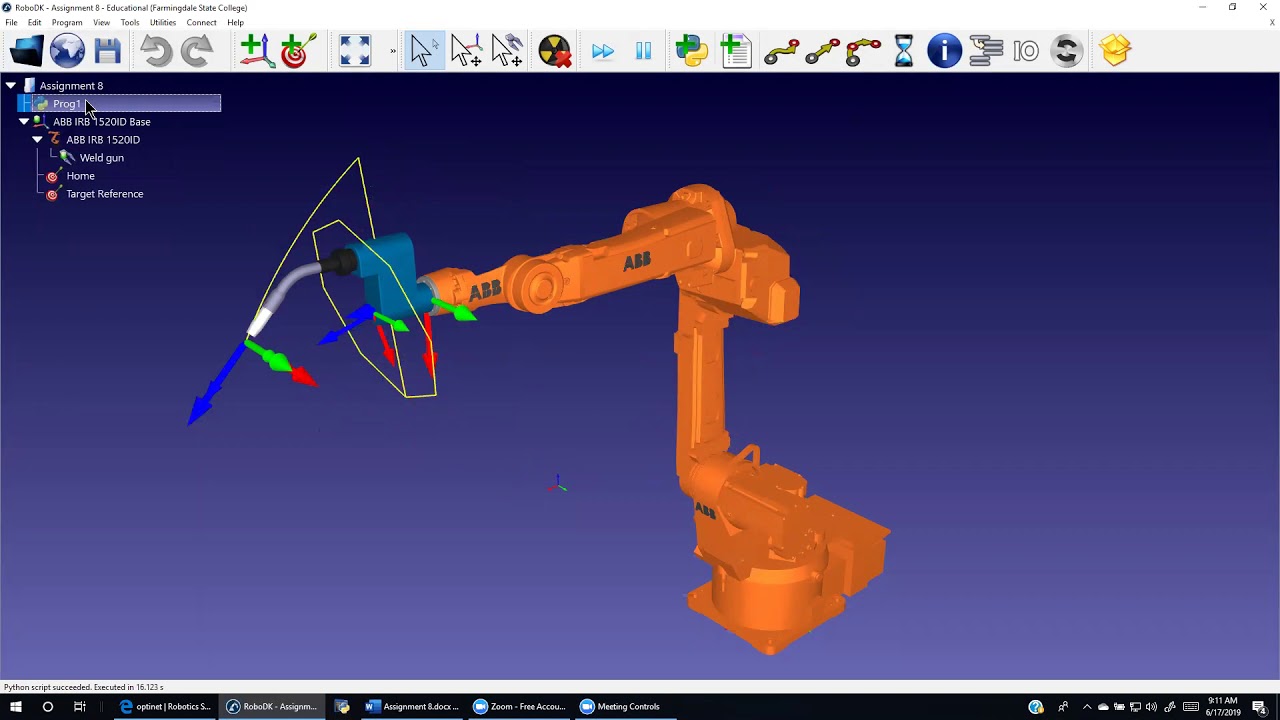 RoboDK Tutorial of Python with GUI