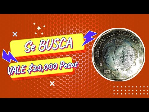 Se BUSCA,VALE $20,000 Pesos / Monedas de Mèxico / Monedas Mexicanas
