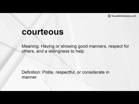 courteous Meaning